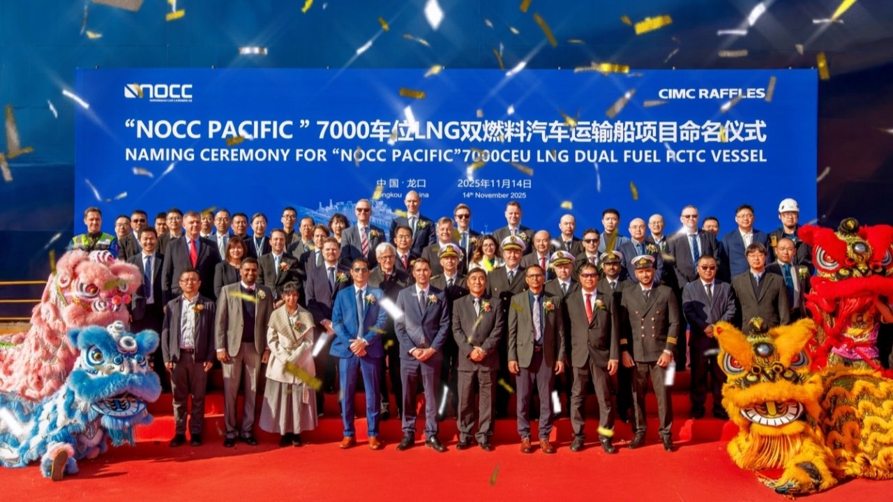 Norwegian Car Carriers' LNG dual-fuel, ammonia-ready PCTC is named ...